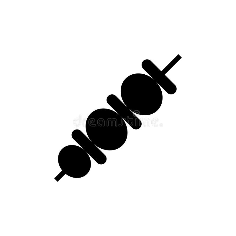 Kebab Icon Flat Vector Template Design Trendy Stock Vector ...