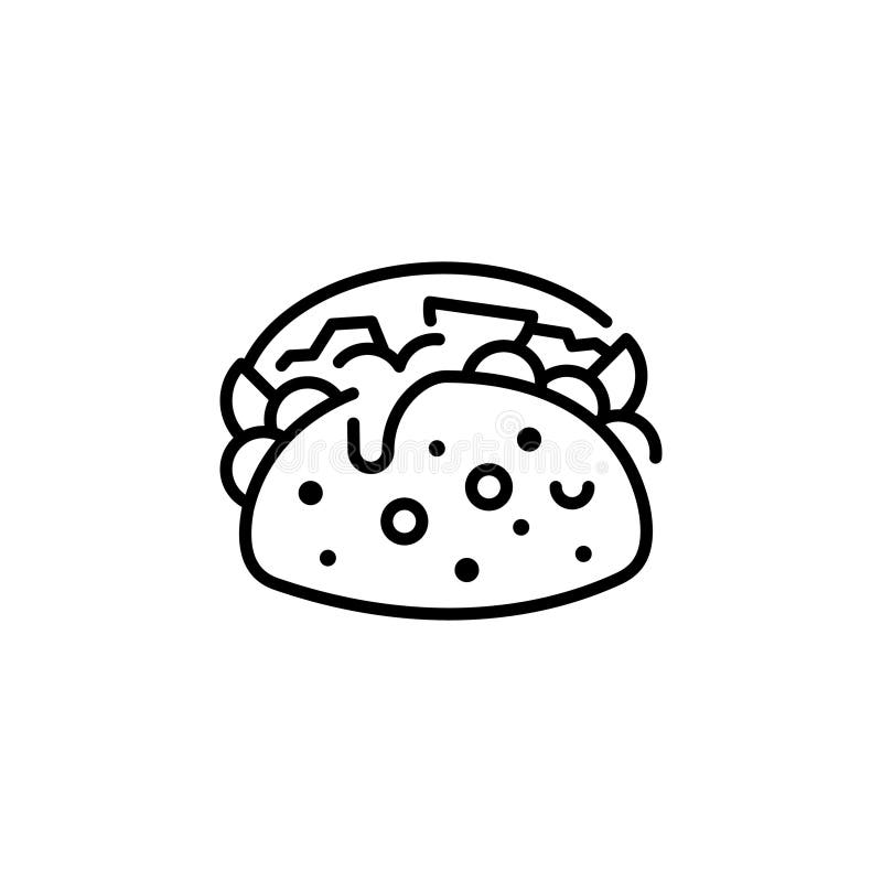 Kebab Icon stock illustration. Illustration of snack - 391935467