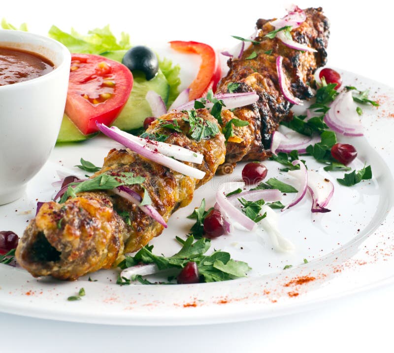 Kebab isolated stock image. Image of restaurant, meat - 35823785