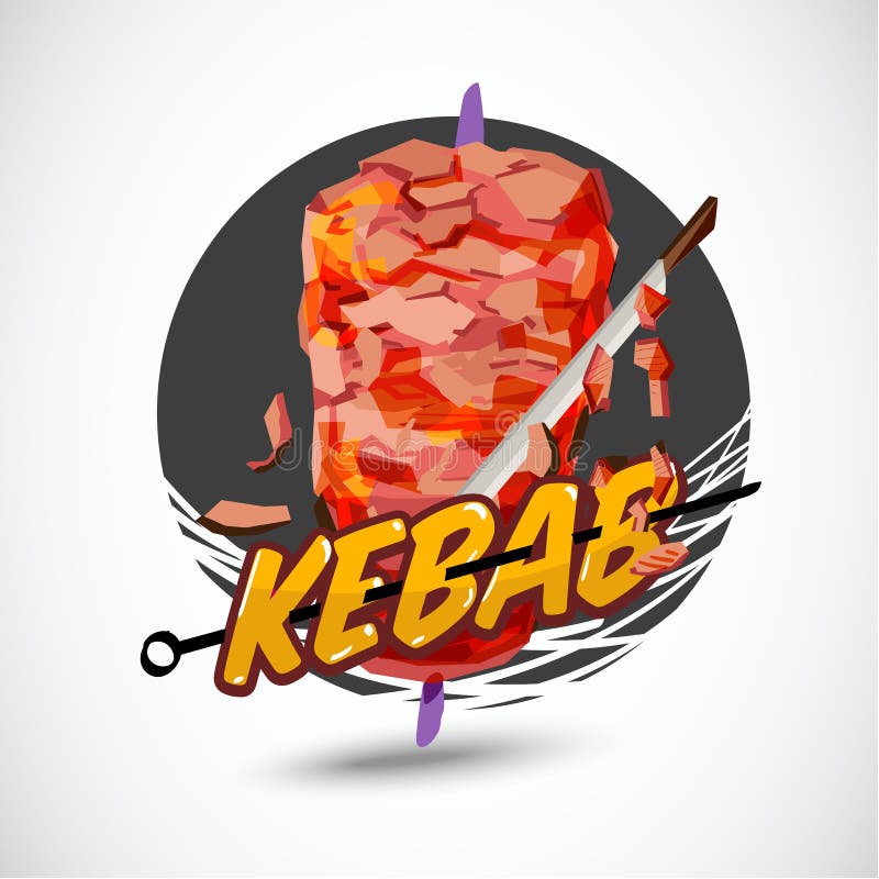 Kebab Logo - Vector Illustration Stock Vector - Illustration of kabob ...