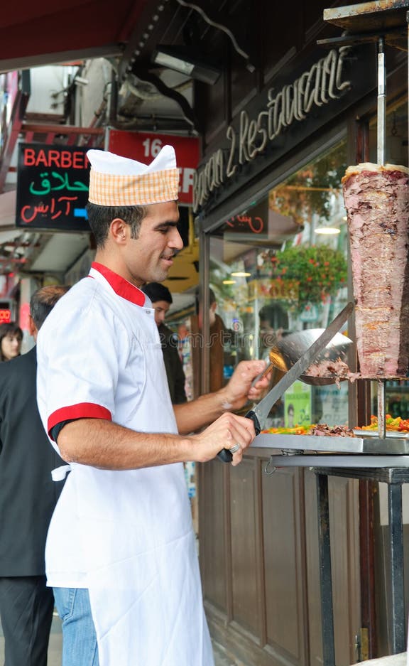 Kebab Man editorial photo. Image of stall, vendor, shop - 21890936