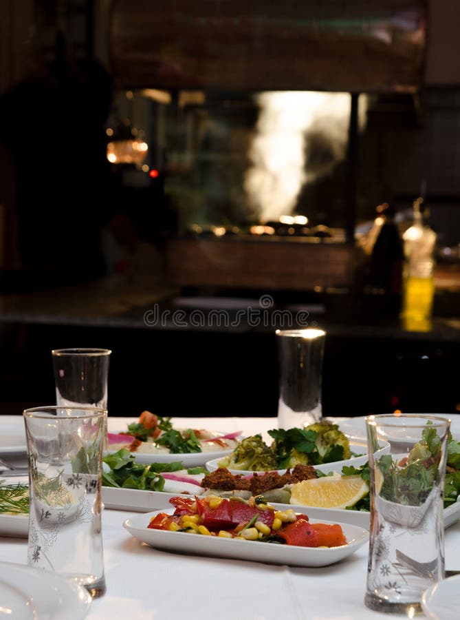 Kebab Ocakbasi at Turkish Culture Stock Photo - Image of garson, drink ...