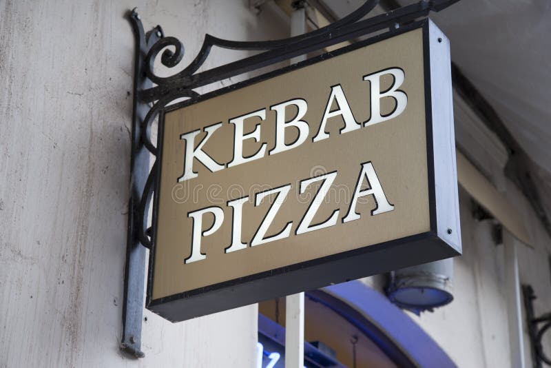 Kebab sign stock image. Image of writing, text, food - 21742523