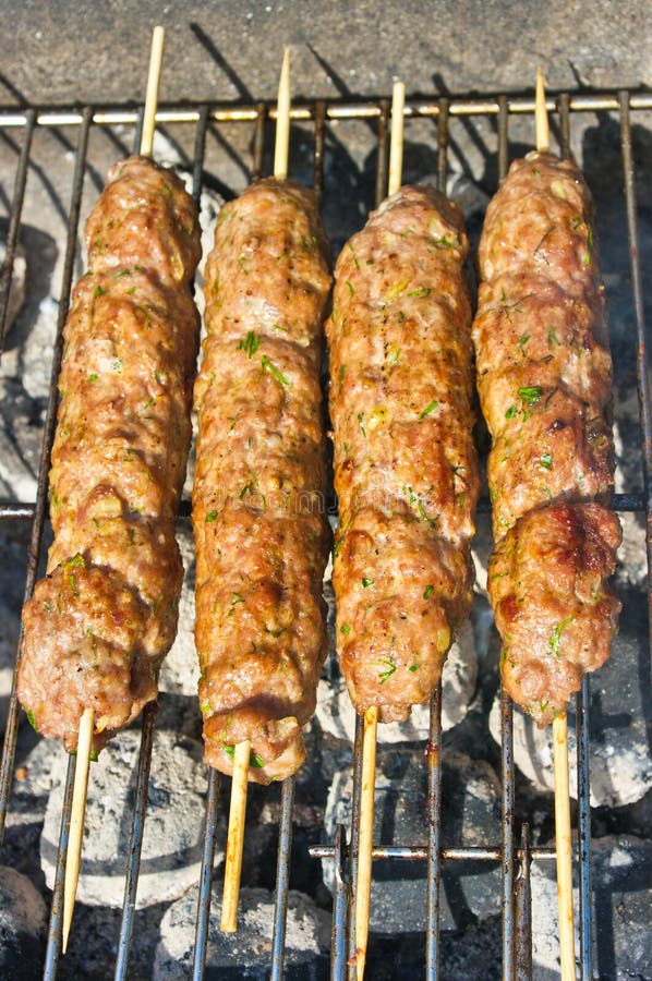 Kebab during the Preparation Stock Image - Image of party, dinner: 26813791