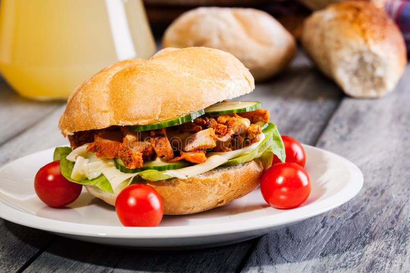 Kebab sandwich stock photo. Image of roll, paprika, sandwiches - 42299806