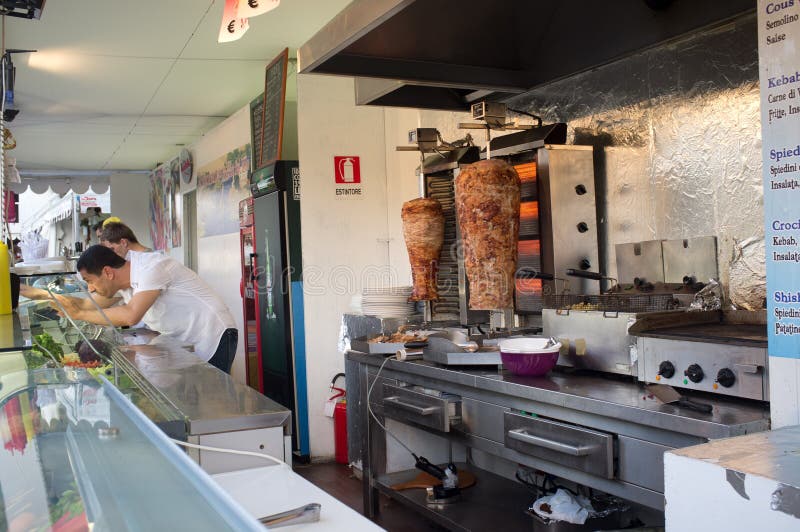 Kebab shop editorial stock photo. Image of healthy, black - 32622993