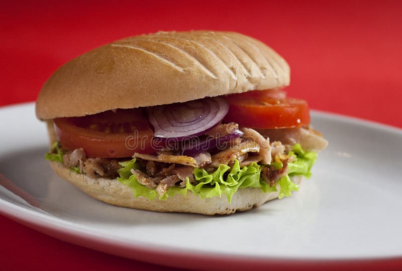Kebab turco del doner imagen de archivo. Imagen de cordero - 19681287