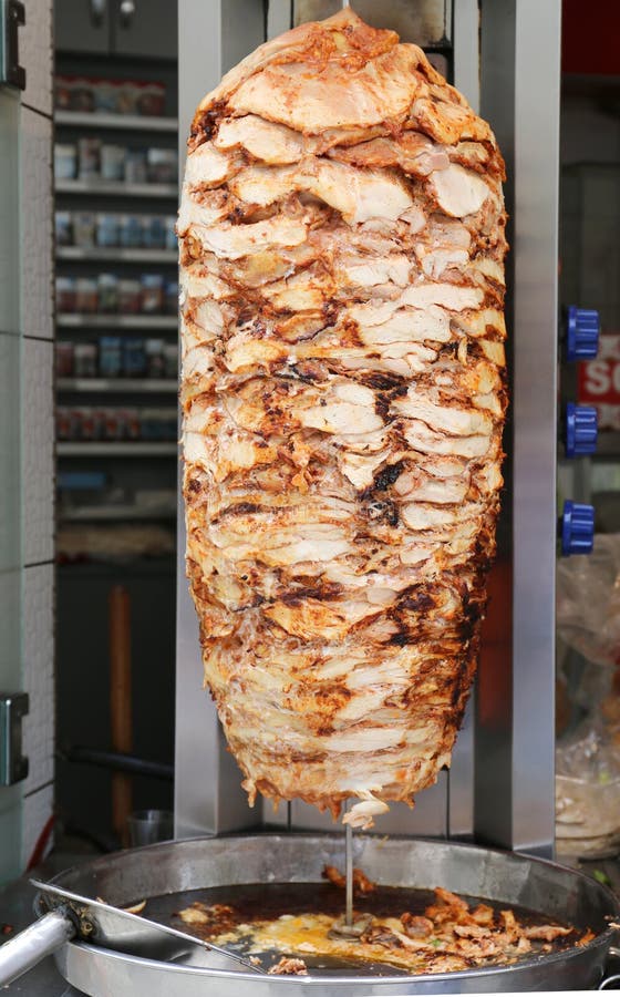 Kebab Turco Del Doner Del Pollo Immagine Stock - Immagine di griglia ...