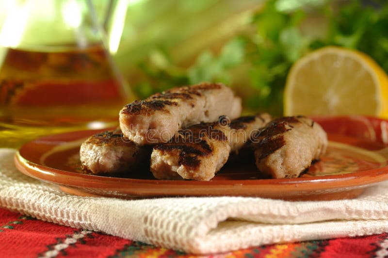 Kebabche stock photo. Image of grill, kebabcheta, kebapcheta - 12508674
