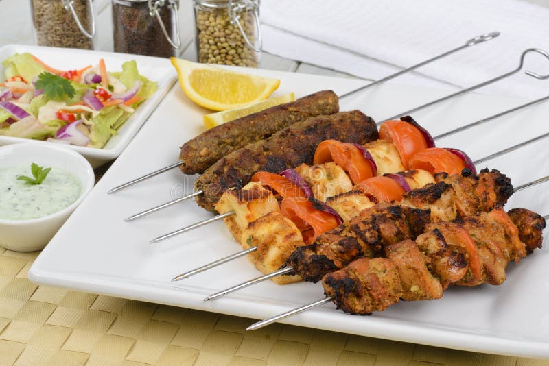 Vegetable kebabs stock image. Image of vegetable, dinner - 5168197