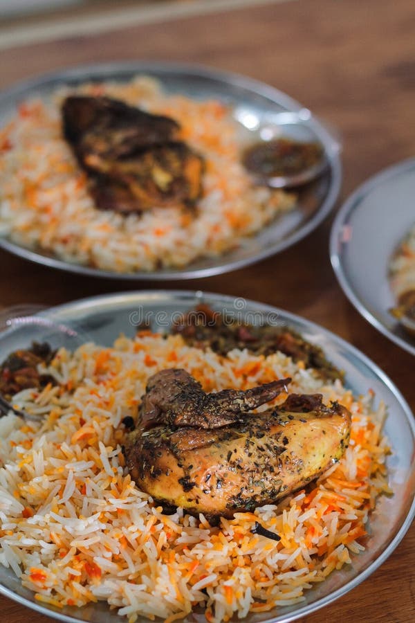 Kebuli rice in Karawang stock photo. Image of rosemary - 221586116