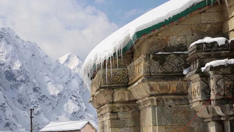 Kedarnath, the Beautiful Winter Wonderland of Earth Stock Footage ...