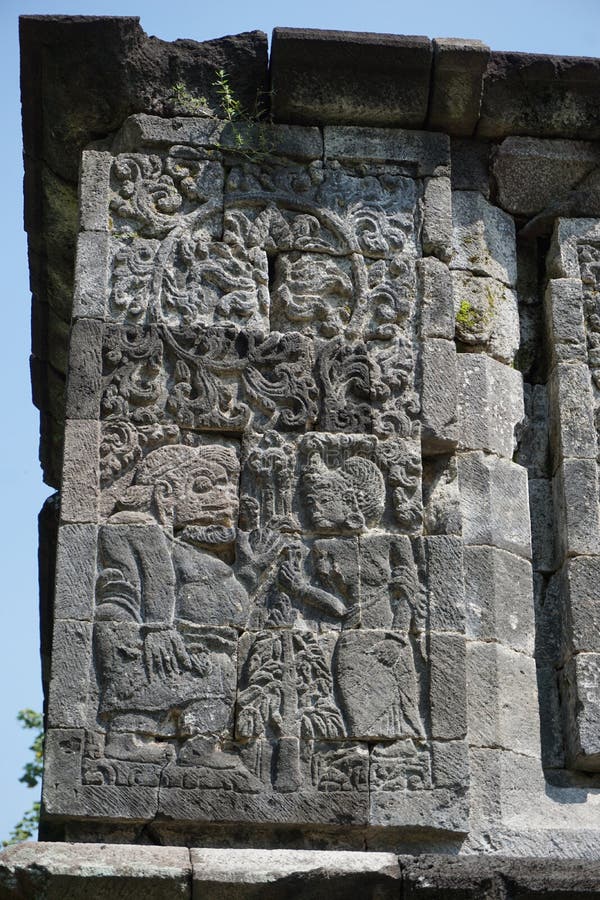 Kediri, East Java Indonesia - March 15th, 2021: Relief on the Stone of ...
