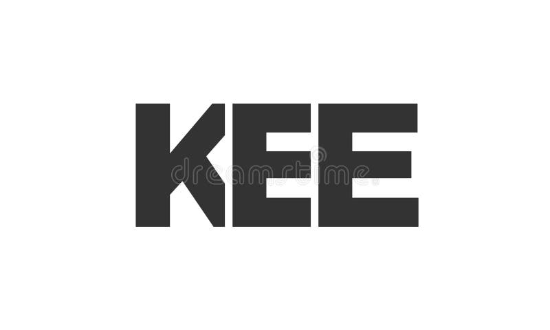 KEE Logo Design Template with Strong and Modern Bold Text. Initial ...