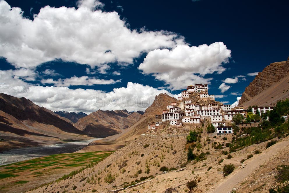 Kee Monastery in Spiti Valley Stock Image - Image of solitude, asian ...