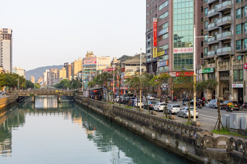 Keelung City in Taiwan at Sunset Editorial Image - Image of downtown ...