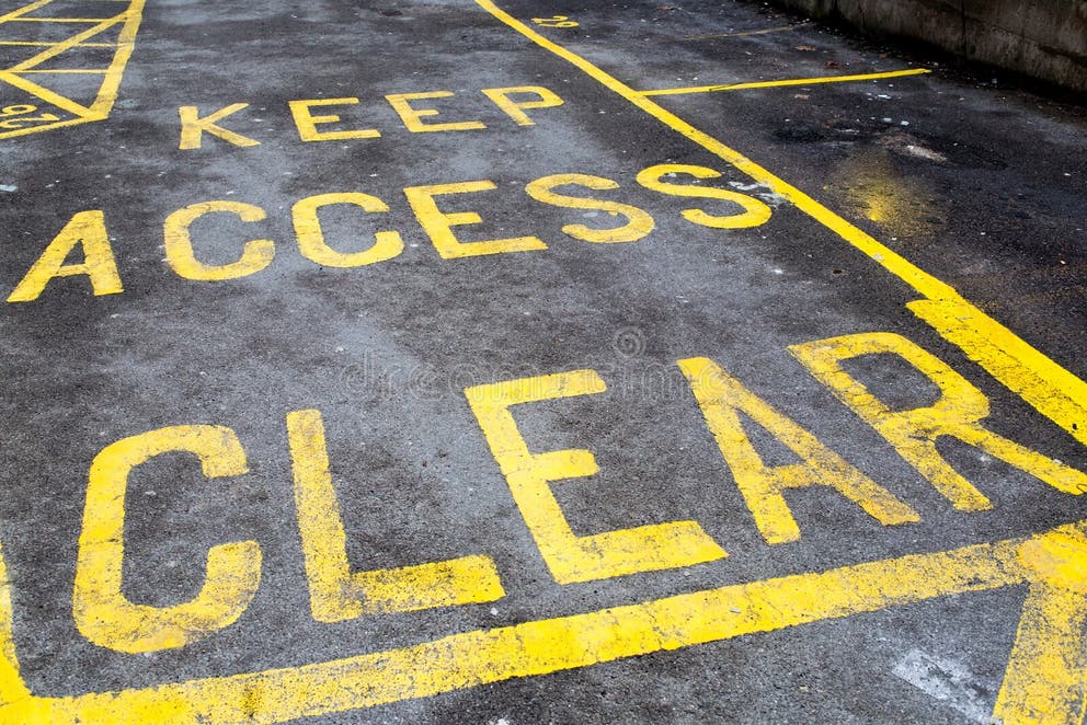 Keep Access Clear stock photo. Image of block, clear - 29273962