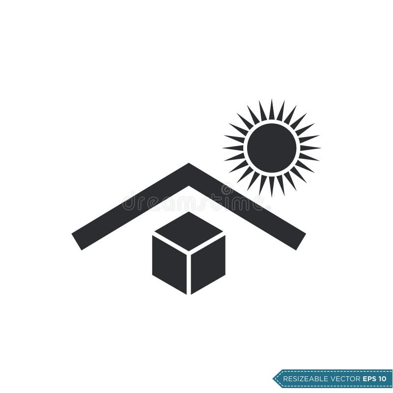 Keep Away from Direct Sunlight. Packaging Sign Icon Vector Template ...