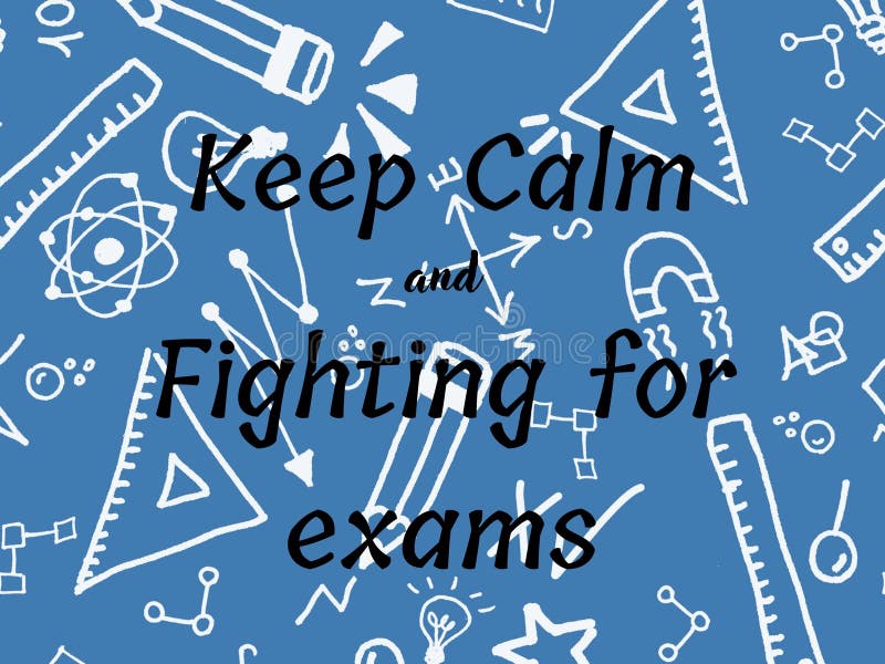 Illustration of Encouraging Words for Exams Stock Illustration ...