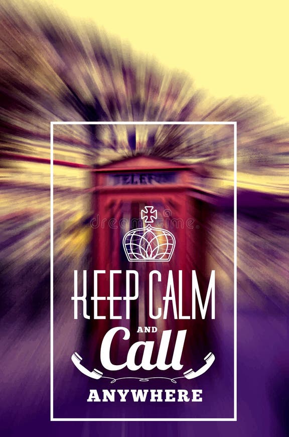 Keep Call Phone Box stock vector. Illustration of isolated - 46770359