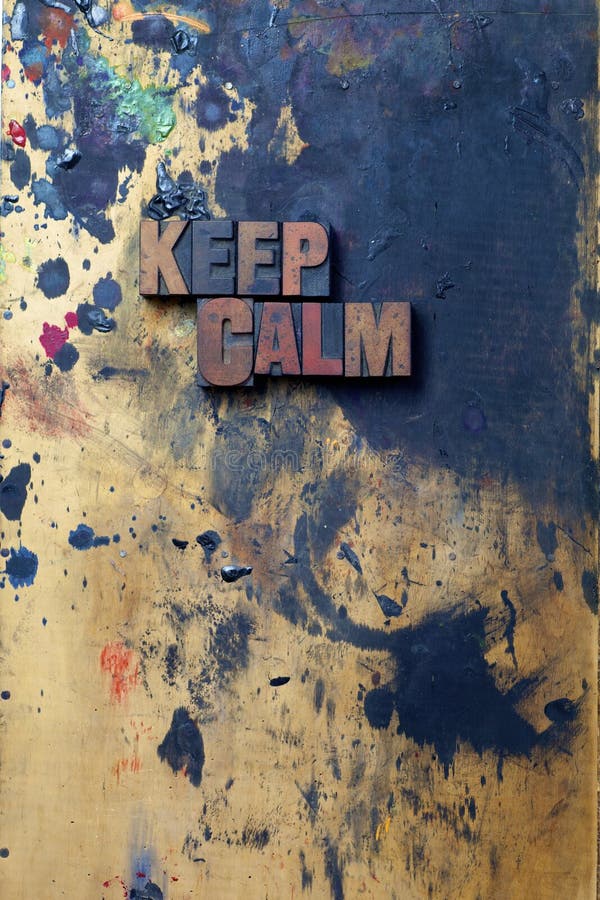 Keep Calm stock image. Image of print, abstract, wood - 26589049