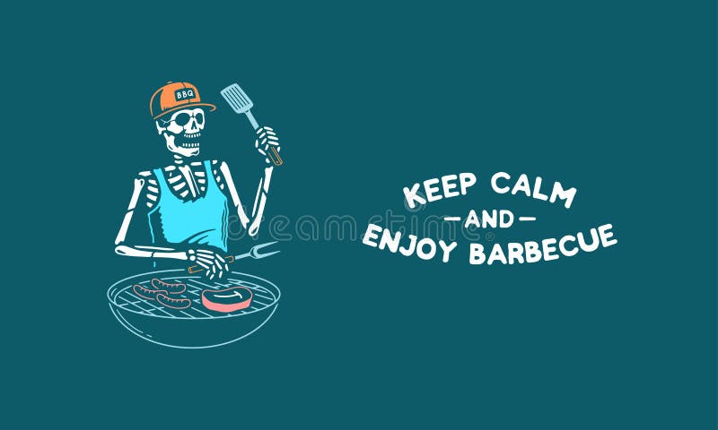 Barbecue Skeleton Stock Illustrations – 87 Barbecue Skeleton Stock ...