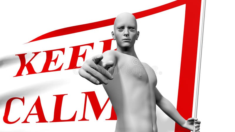 Keep calm stock illustration. Illustration of people - 36308597