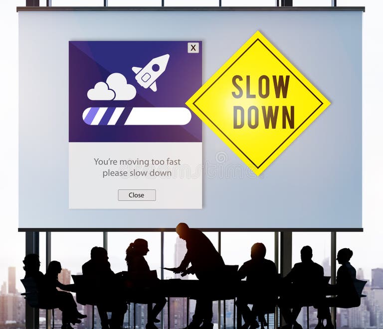 Keep Calm Reduce Speed Relax Slow Down Concept Stock Image - Image of ...