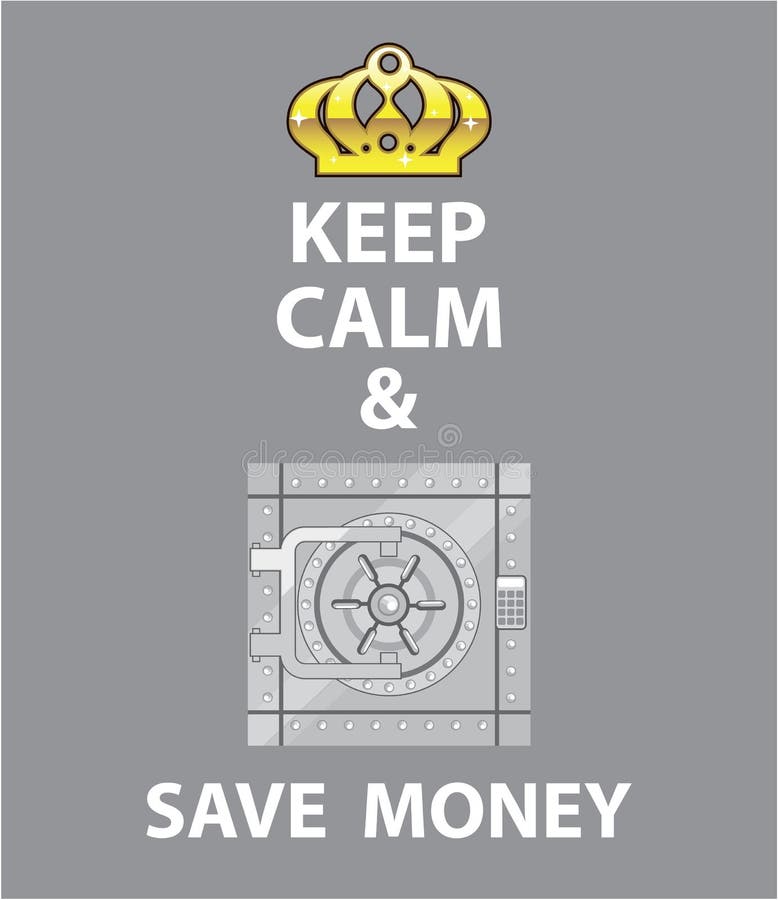 Keep Calm and Meditate Vector Art Gold Crown Stock Vector ...