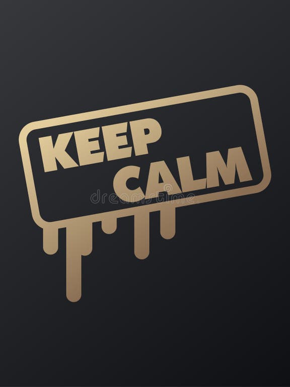 Keep Calm Sticker.Keep Calm Square Isolated Sign.Keep Calm Stock Vector ...