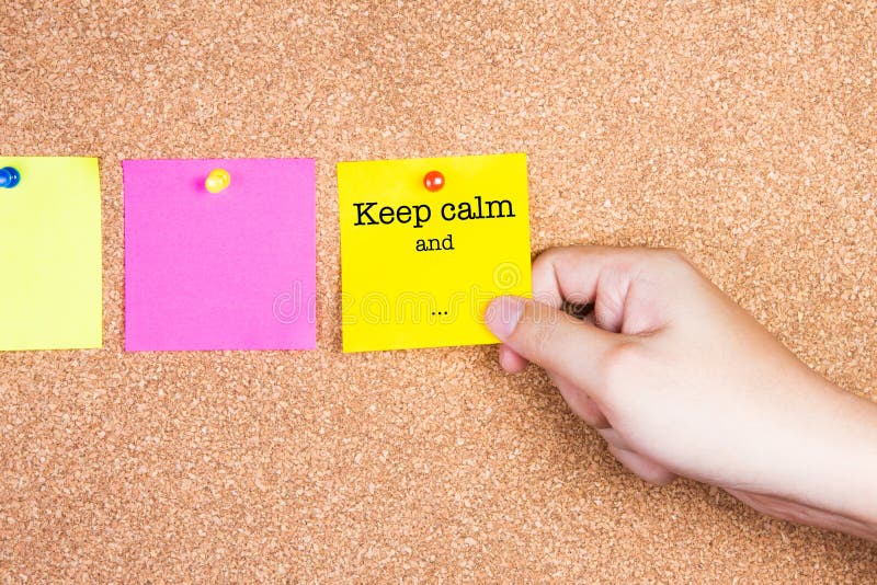 Keep calm and.. stock image. Image of phrase, blank, reminder - 57644517