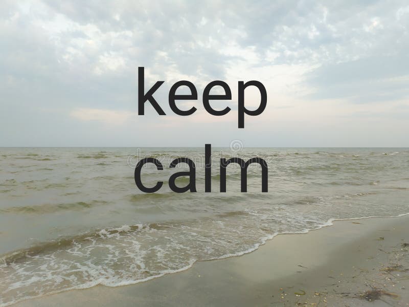 Keep calm text Quote stock image. Image of school, leadership - 231999331