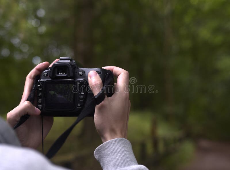 Woman eye behind camera stock image. Image of lady, person - 7099301