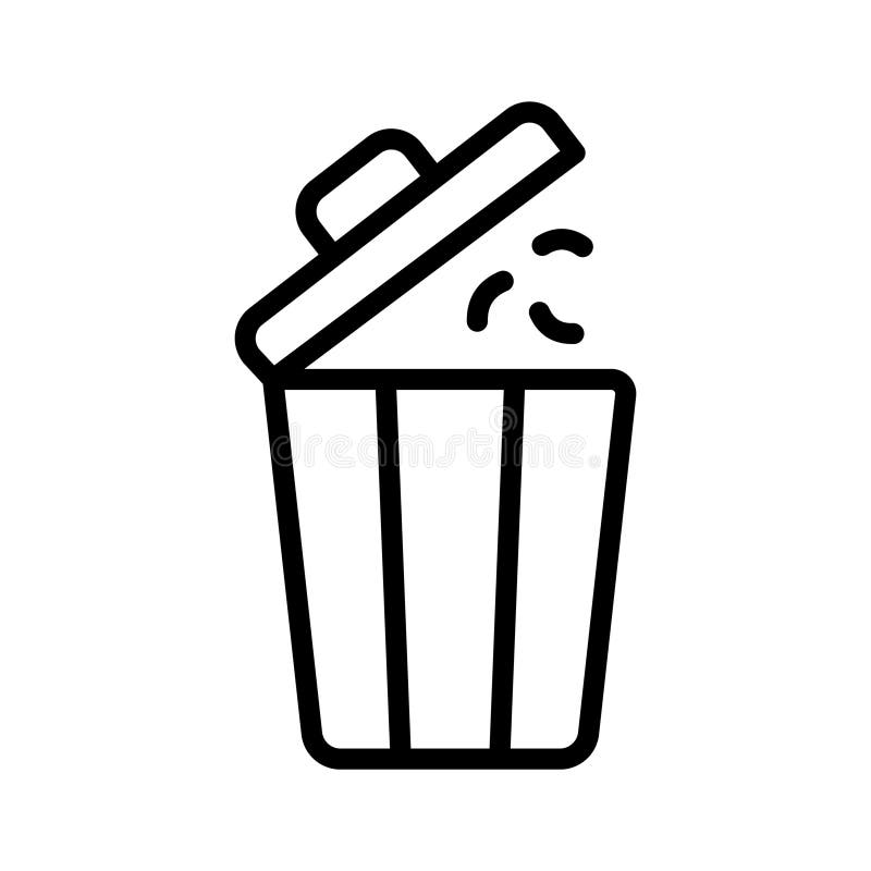 Keep it Clean with Our Visually Perfect Dustbin Vector Icon Stock ...