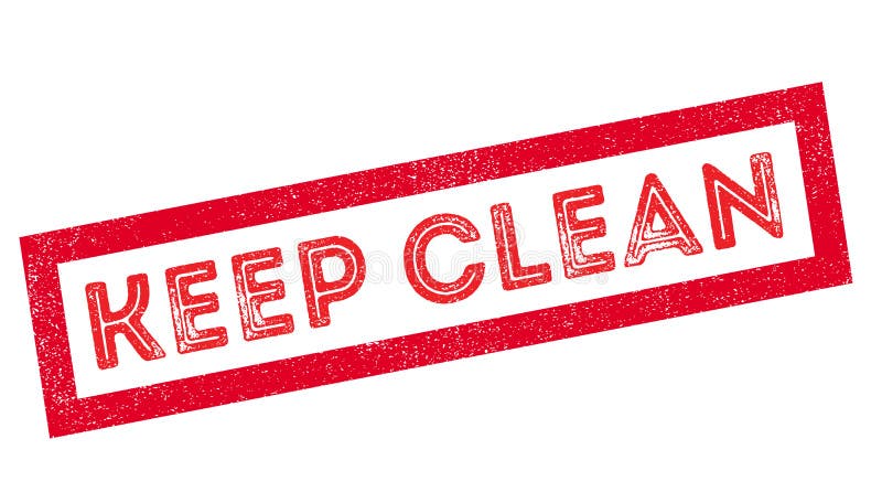 Keep Clean rubber stamp stock illustration. Illustration of rectangular ...