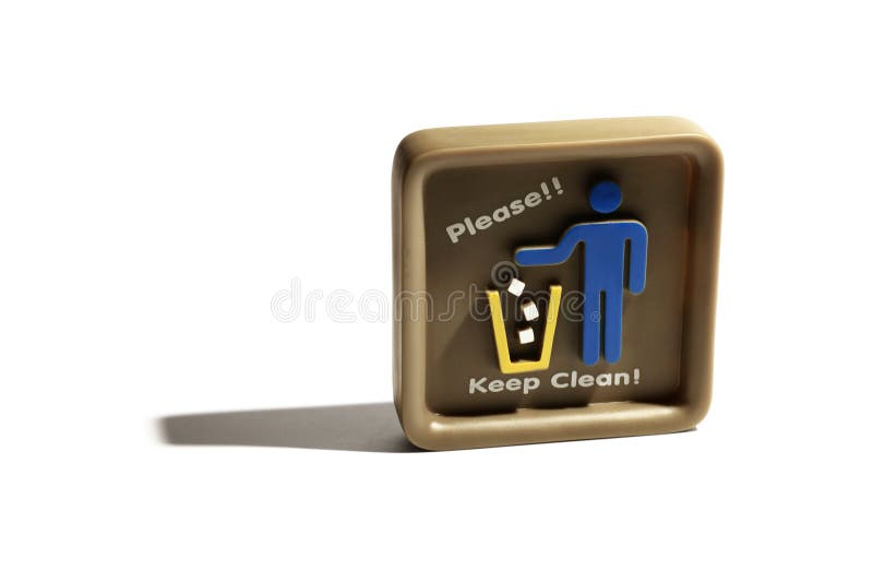 Keep Clean Sign stock image. Image of rubbish, symbol - 340702333