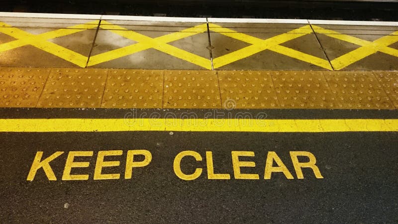 Keep clear stock image. Image of tracks, station, clear - 48047983