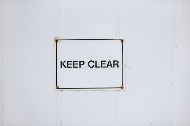 Keep clear sign stock photo. Image of idea, message, sign - 97027000
