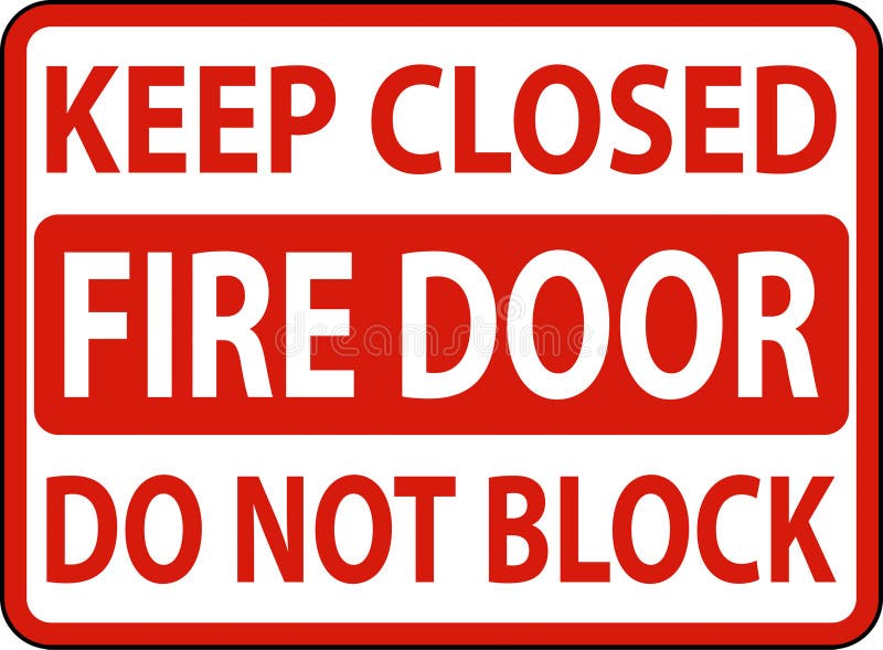 Fire Exit Do Not Block Stock Illustrations – 189 Fire Exit Do Not Block ...
