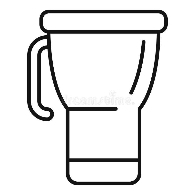 Keep Cup Reusable Coffee Cup Zero Waste Icon Thin Line Vector ...