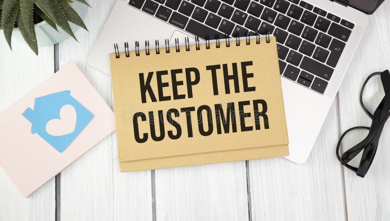 Keep the Customer Message, Concept of Customer Stock Photo - Image of ...