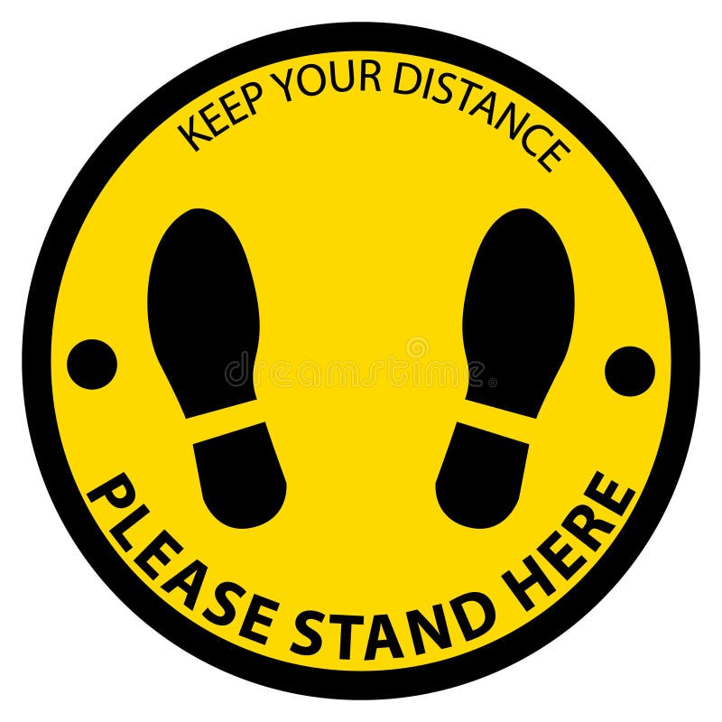 Social Distancing Sign, Keep Distance when Sitting in a Chair, Clip Art ...