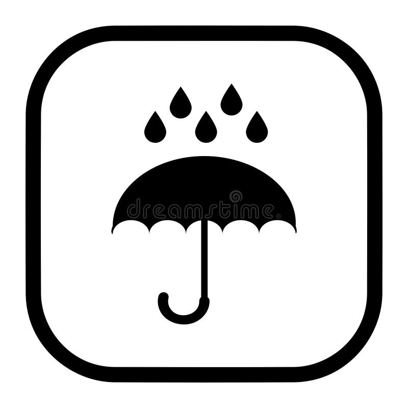 Keep Dry Packaging Symbol. Vector Stock Vector - Illustration of icon ...