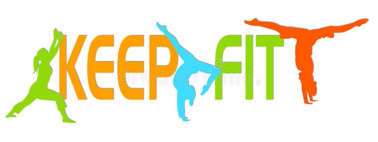 Keep fit stock vector. Illustration of relax, print, body - 16049810