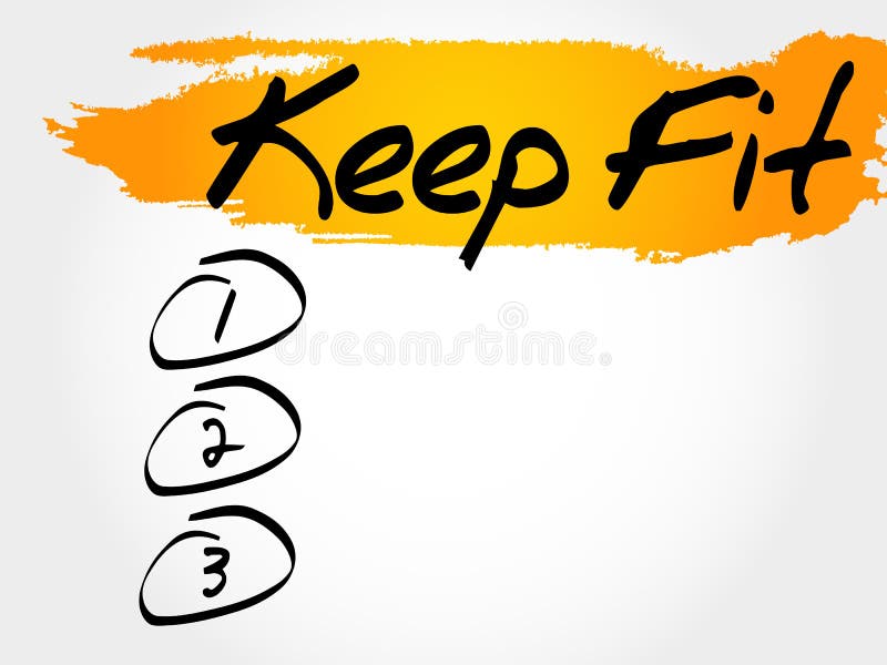 Keep Fit Healthy Living Running Stock Illustrations – 74 Keep Fit ...