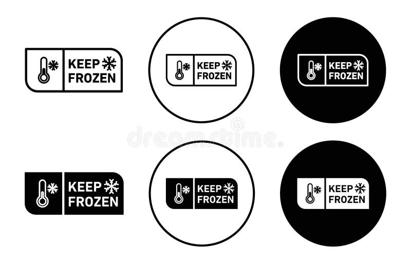 Keep Frozen Icon Outline Flat Icon Stock Vector - Illustration of ...