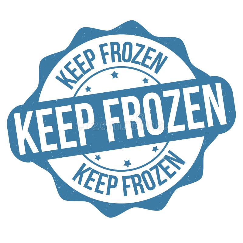 Keep Frozen or Freeze Product Vector Badge Template Stock Vector ...