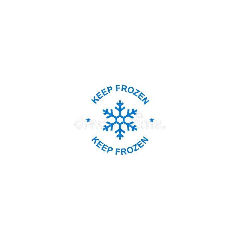 Keep Frozen Label Vector Graphics Stock Vector - Illustration of cold ...