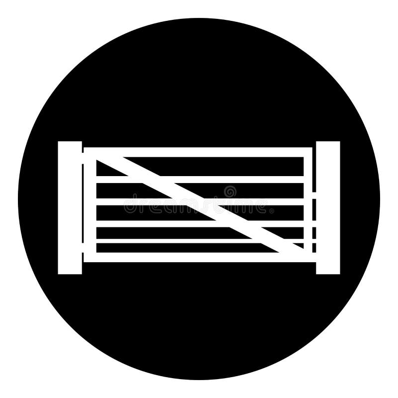 Keep Gate Closed Symbol Sign, Vector Illustration, Isolate on White ...