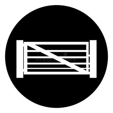 Keep Gate Closed Symbol Sign, Vector Illustration, Isolate on White ...